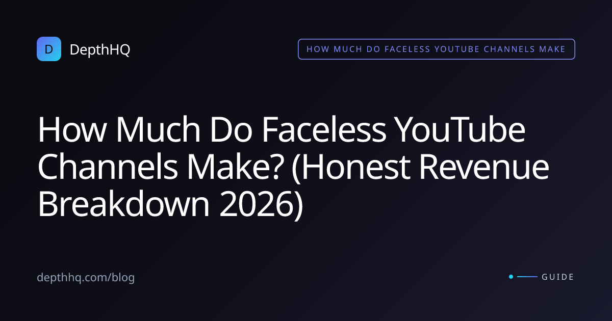 How Much Do Faceless YouTube Channels Make? (Honest Revenue Breakdown ...